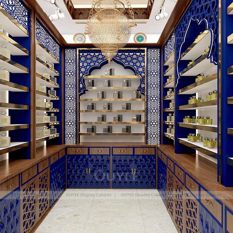 Sistema de Exibição de Perfume Estilo Árabe de Luxo | Acessórios de ...